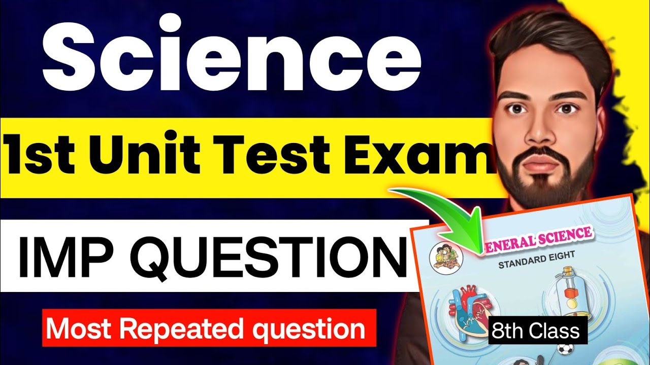 Class 8th Science Important Questions 1st Unit Test Exam | sd tech ...