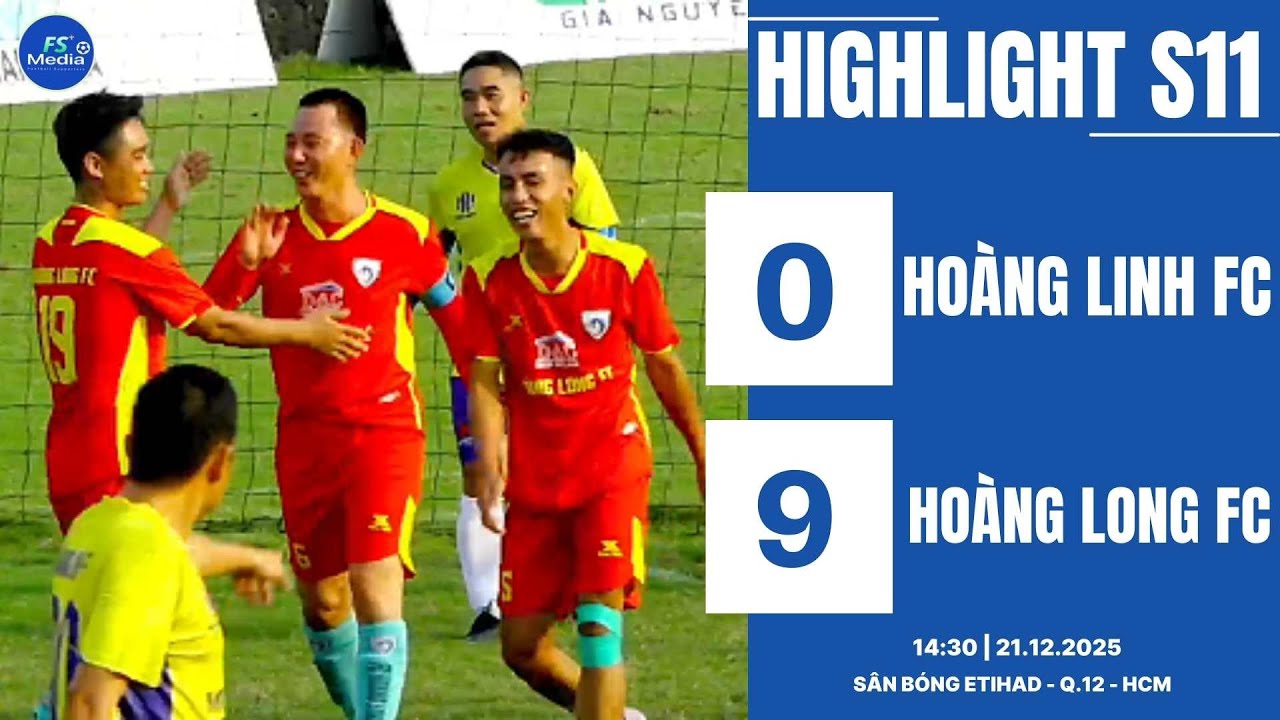 #Highlights: HOÀNG LINH FC 🆚 HOÀNG LONG FC 💥 GIAO HỮU BÓNG ĐÁ SÂN 11 ...