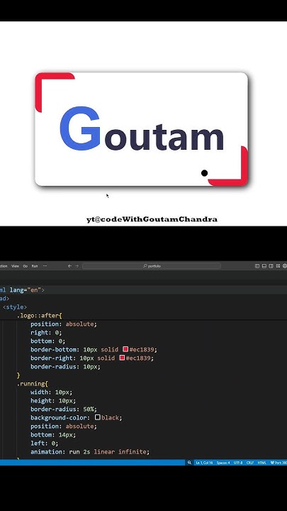 Creating a logo using #html #css || #coding #youtube #youtubeshorts #shorts #shortvideo # ...