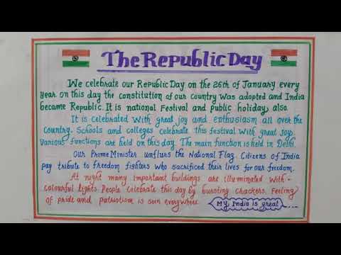 Republic Day Essay English/Speech on Republic Day /Beautiful ...
