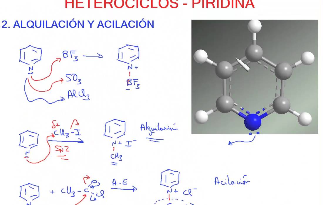 Piridina - Alquilación, acilación y oxidación de la piridina - YouTube
