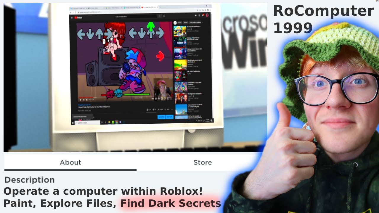 This Roblox game has a WORKING COMPUTER FROM 1999 - YouTube
