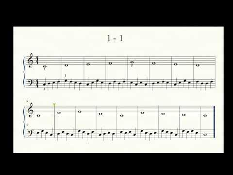Level 1 - Piano sight reading - Exercise 1 - YouTube