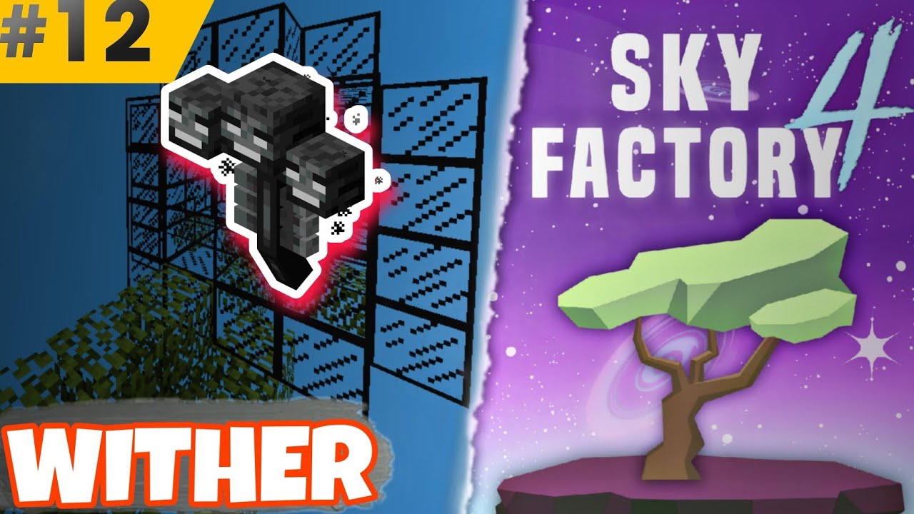Sky Factory 4 | Ep-12: Wither Trap & Defeating the Wither Boss ...