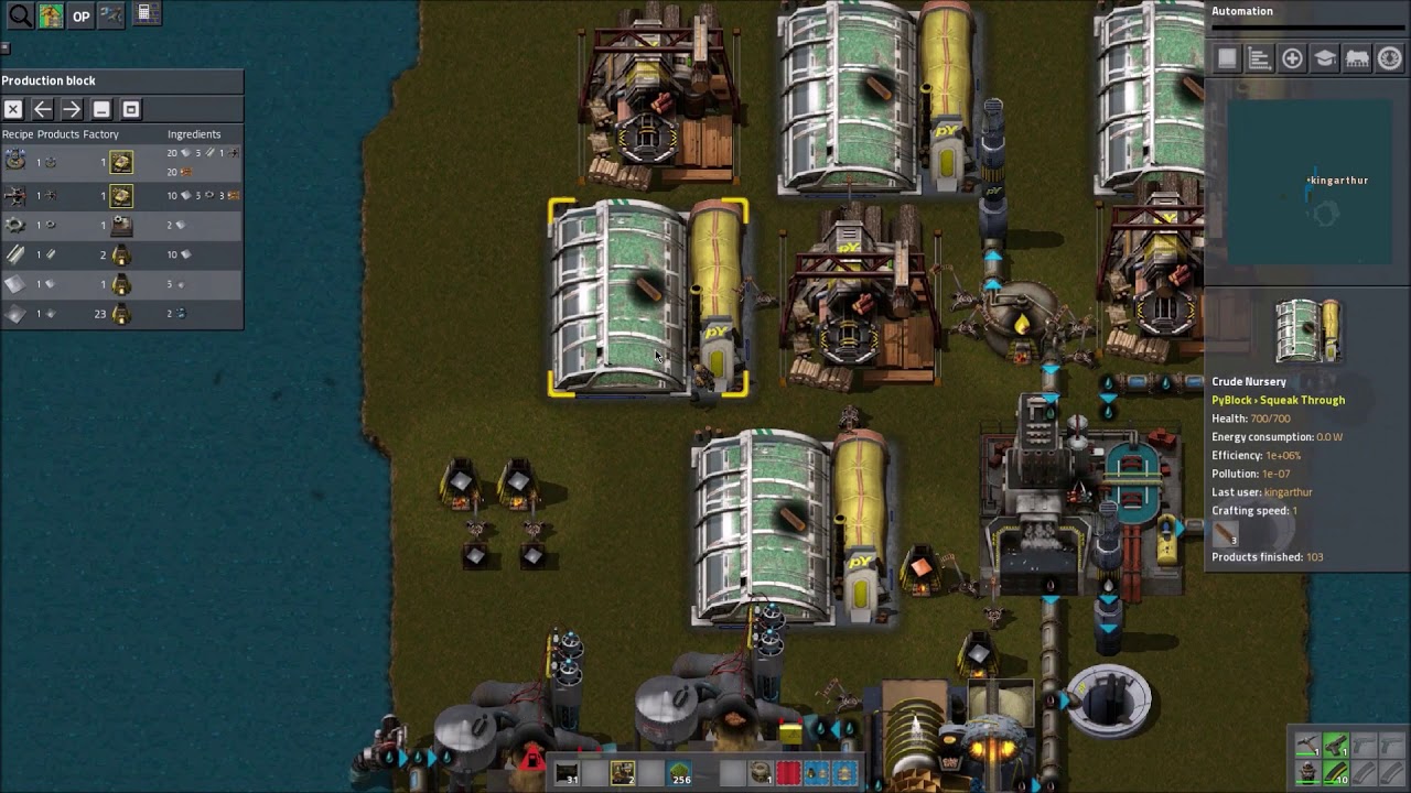Factorio Pyblock Ep03 - time lapse and progress to science - YouTube