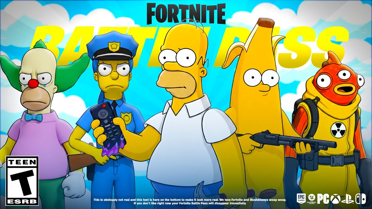 Fortnite Simpsons Battle Pass Overview Trailer - YouTube