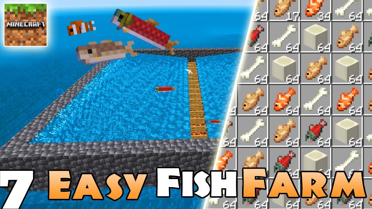 I Made a Easy Fish And bonemeal farm in minecraft survival island part ...