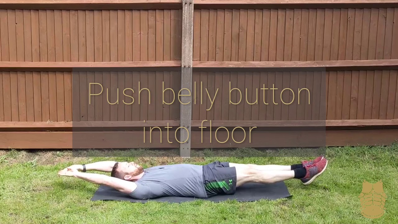 Hollow Hold Abdominal Exercise - YouTube
