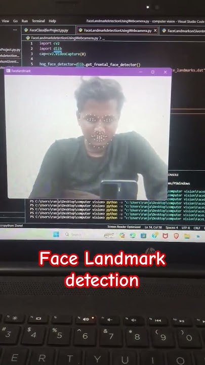 Face Landmark Detection in ComputerVision. #computervision #computer # ...