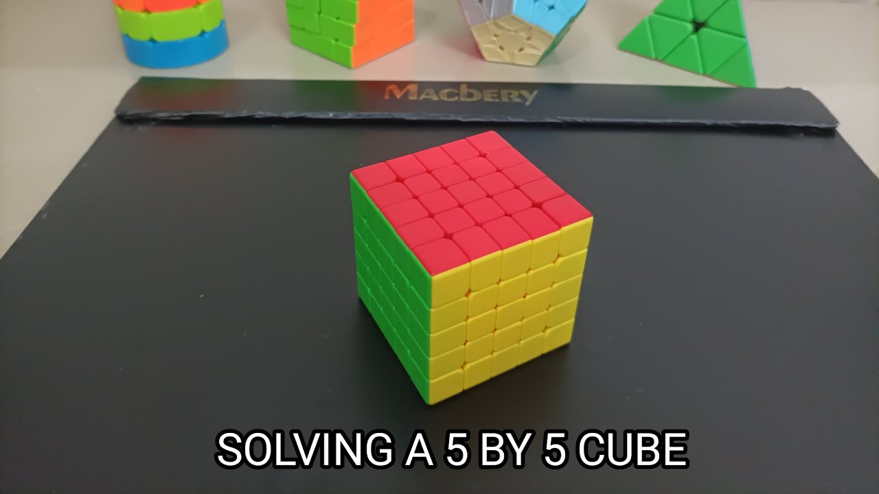 Solving a 5 by 5 cube - YouTube