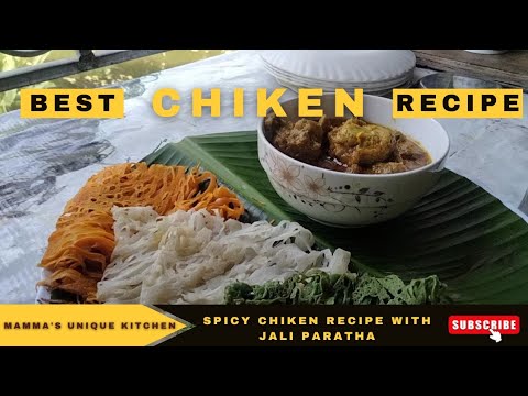 indipendece day special, jali paratha with spicy chiken masala grevy ...