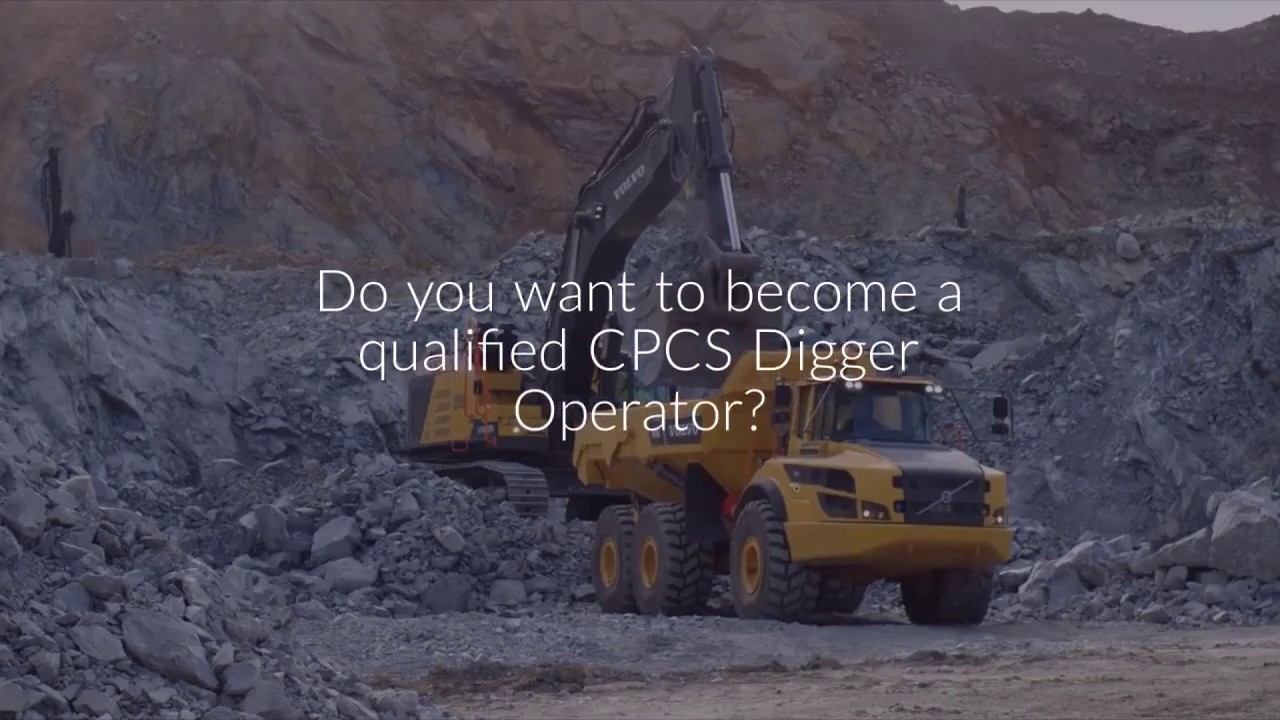 CPCS A59 Excavator 360 Operative - YouTube