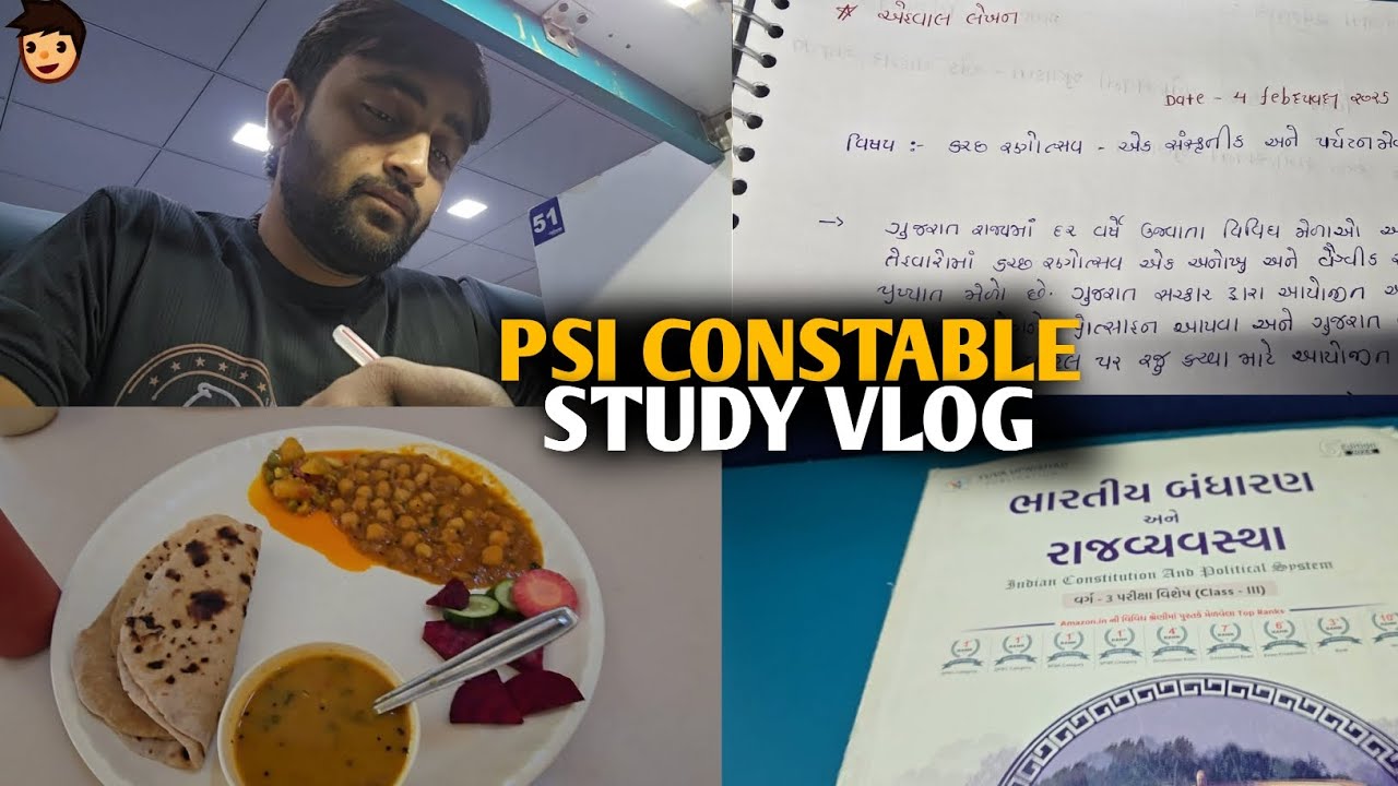 Psi Constable study vlog || police bharti 2025 - YouTube