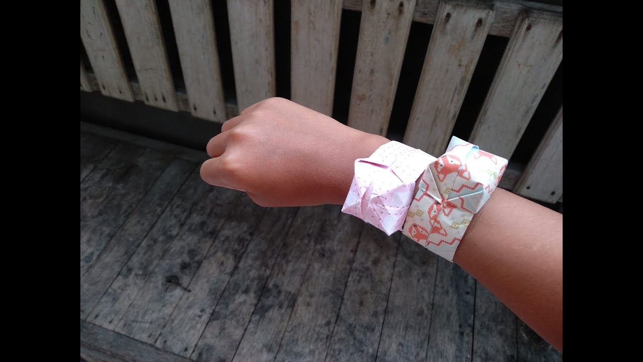 Cara Membuat Jam Tangan dari Kertas Origami - YouTube