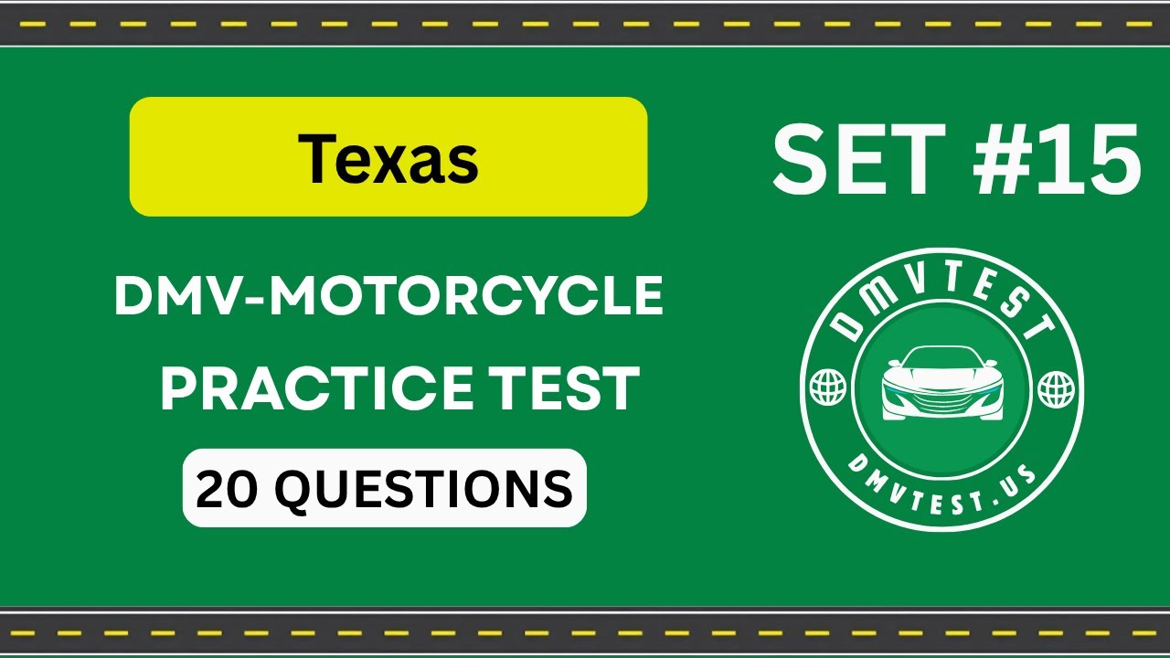 Texas DMV Motorcycle Test 2025 | 20 Real Practice Questions | DMV Test ...