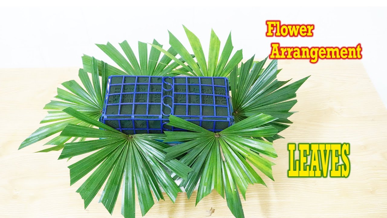 How to Make Easy Leaves Background for Flower the Table - YouTube