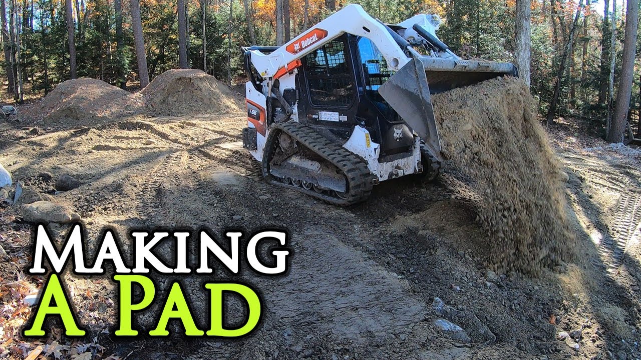 Building A Shop: Spreading Fill & Making a Pad - YouTube