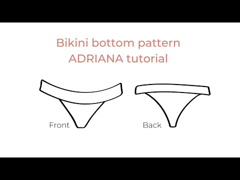 Learn how to sew Bikini bottom pattern Adriana by Bikini Design Club