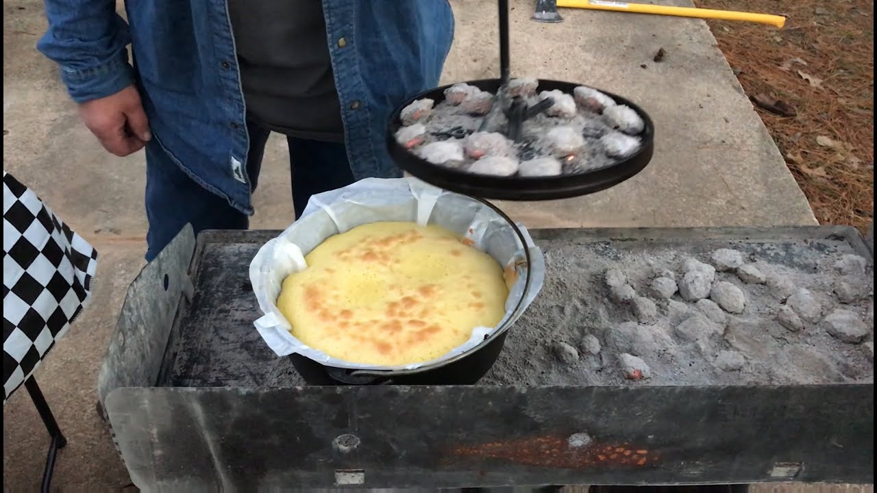 Dutch Oven Lemon Cake - Cast Iron Wednesday - YouTube
