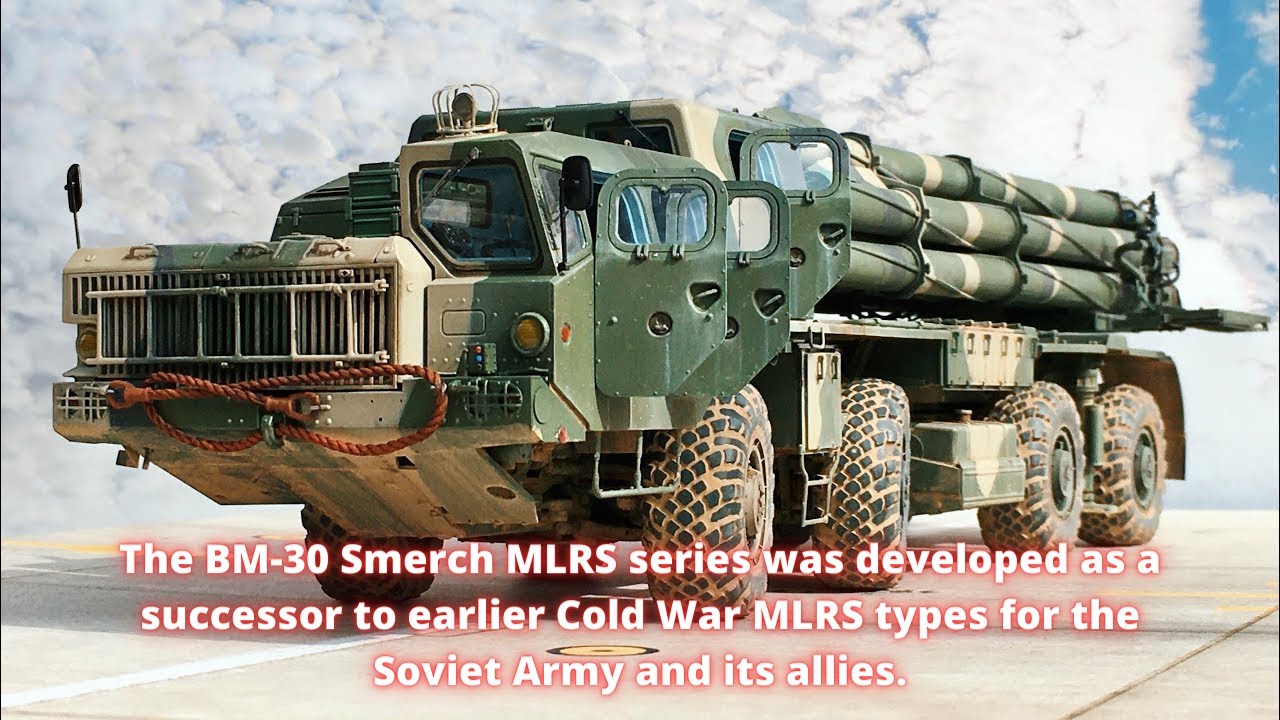 BM-30 Smerch 8x8 Wheeled Multiple Launch Rocket System - YouTube