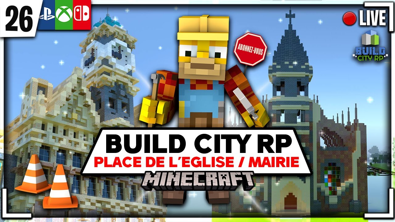 CONTINUONS NOTRE VILLE SUR MINECRAFT - BUILD CITY RP ! #26 [LIVE ...