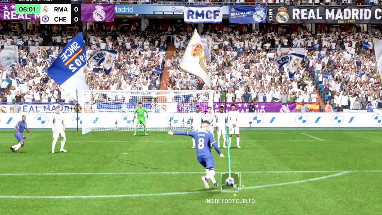 EAFC24 PS5 - Enzo free kick - YouTube