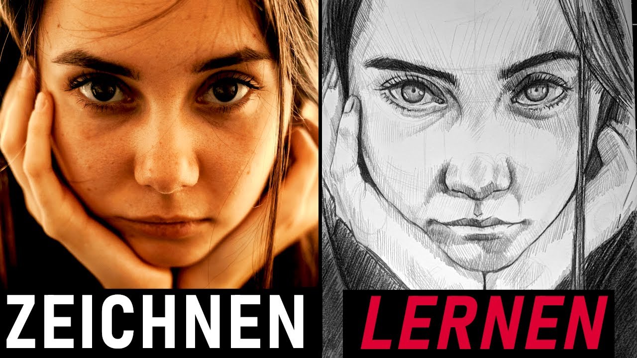 XXL-ZEICHEN-TUTORIAL: Gesichter zeichnen lernen! KOMPLETT ERKLÄRT - YouTube