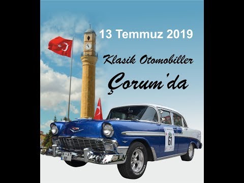 Çorum'u  Klasik Otomobiller Ziyaret Etti