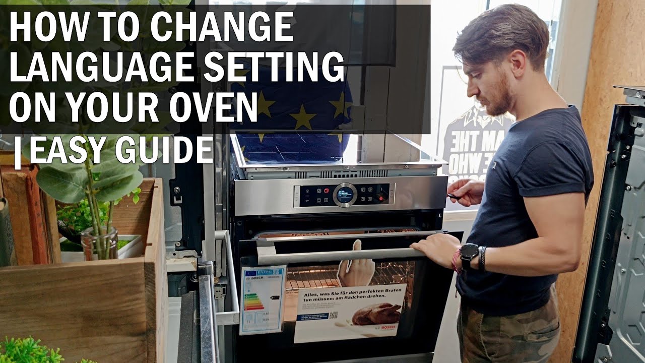 How to Change Display Language & Set up Clock on BOSCH Serie 8 Oven ...
