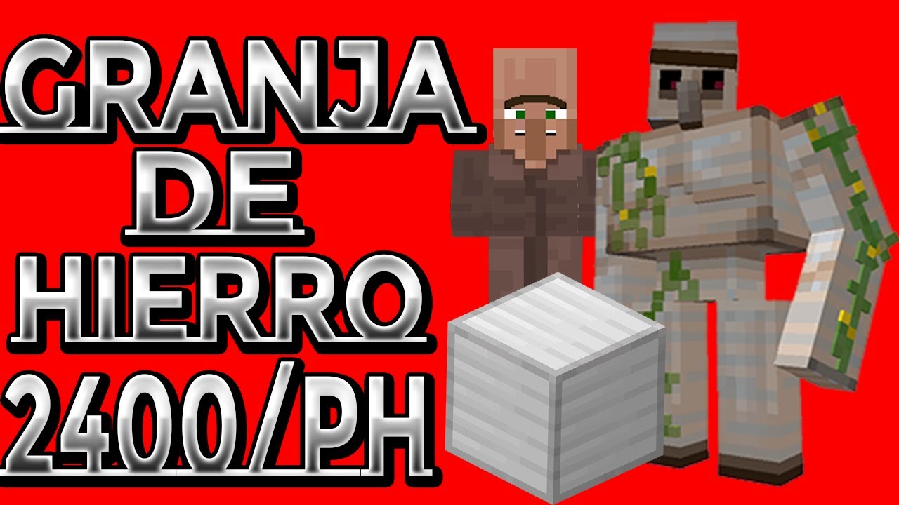 Minecraft Tutorial: Granja de Hierro (Muy fácil) - java - 1.16.1 - 1.16 ...
