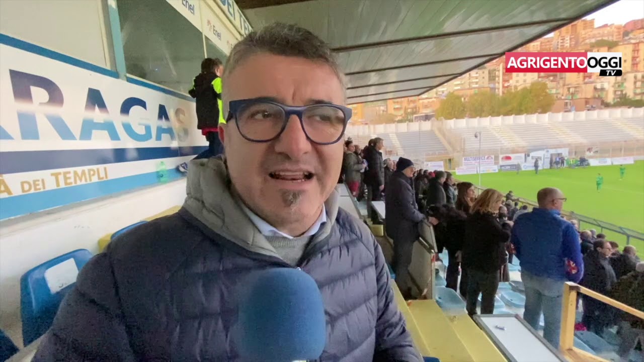 Akragas batte il Dattilo, Il commento di Angelo Gelo - YouTube