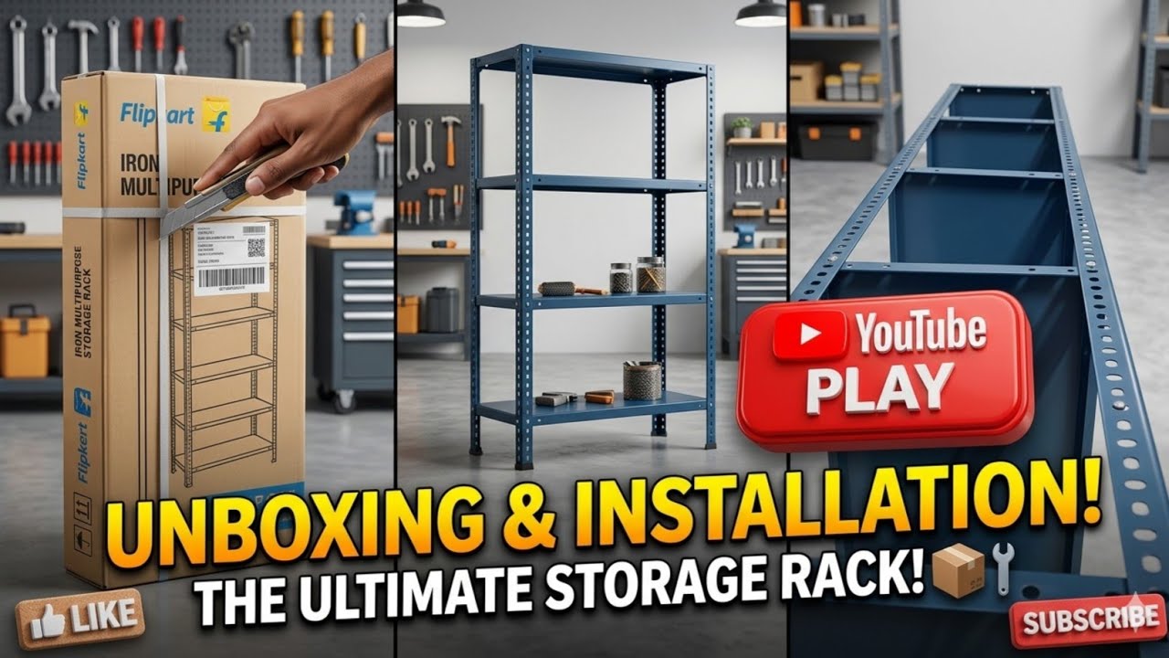 Iron rack Unboxing And Installation Complete Process ll DIY ll ...