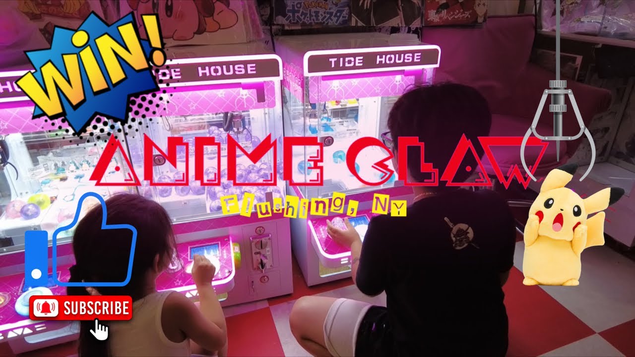 ANIME CLAW - We won claw machine prizes! - YouTube