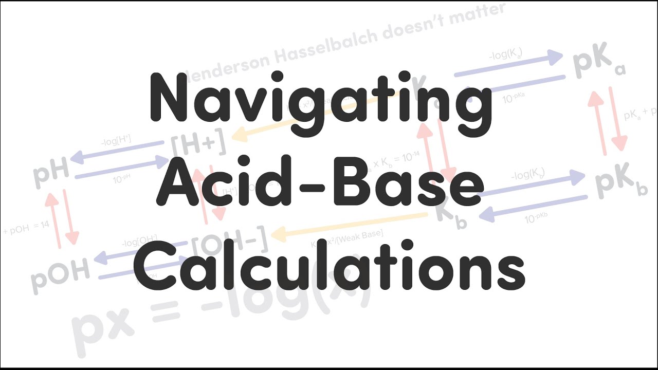 Acid-Base Calculation Practice Problems - YouTube