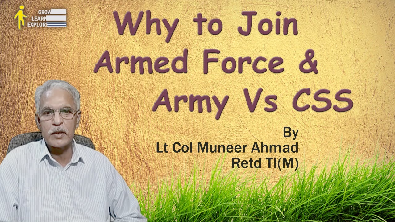 Why Join Army Navy Air Force - the Best for You? CSS or Army - YouTube