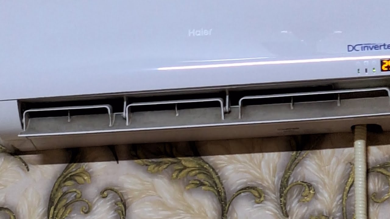 cleaning of AC filter. #haier #AC #DC #invertor #cleaning - YouTube