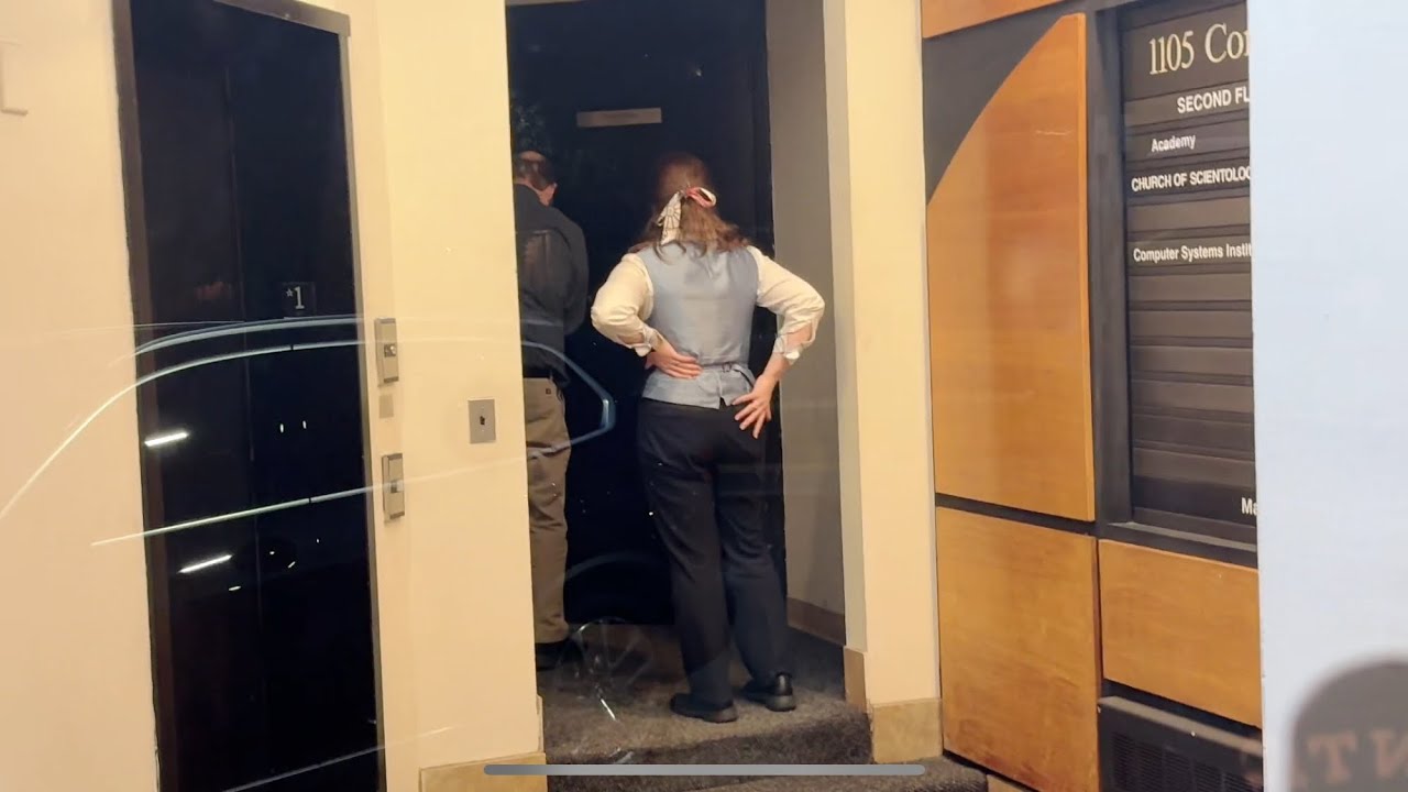 Mrs. Sea Org Gets Escort To Leave Through The Back Door. # ...