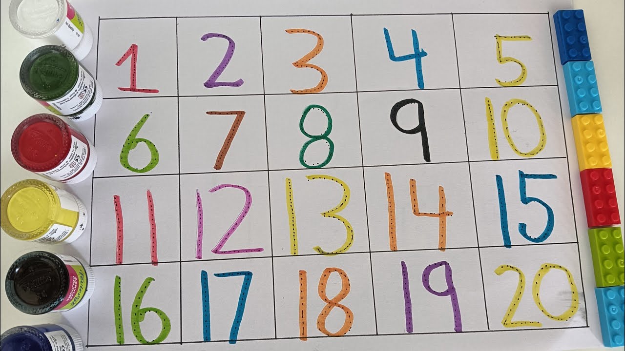 learn Number and counting activity | Educational videos for children ...