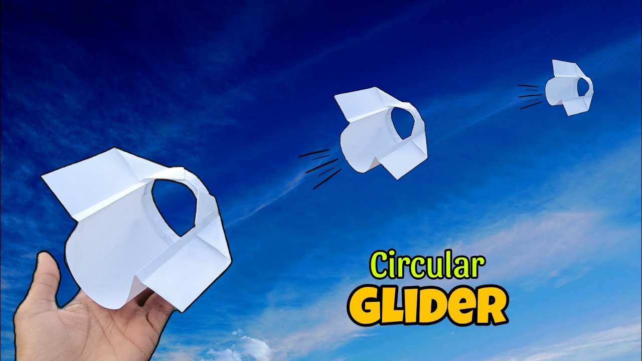 How to make a new A4 Sheet Paper Circular Glider , Amezing paper plane ...