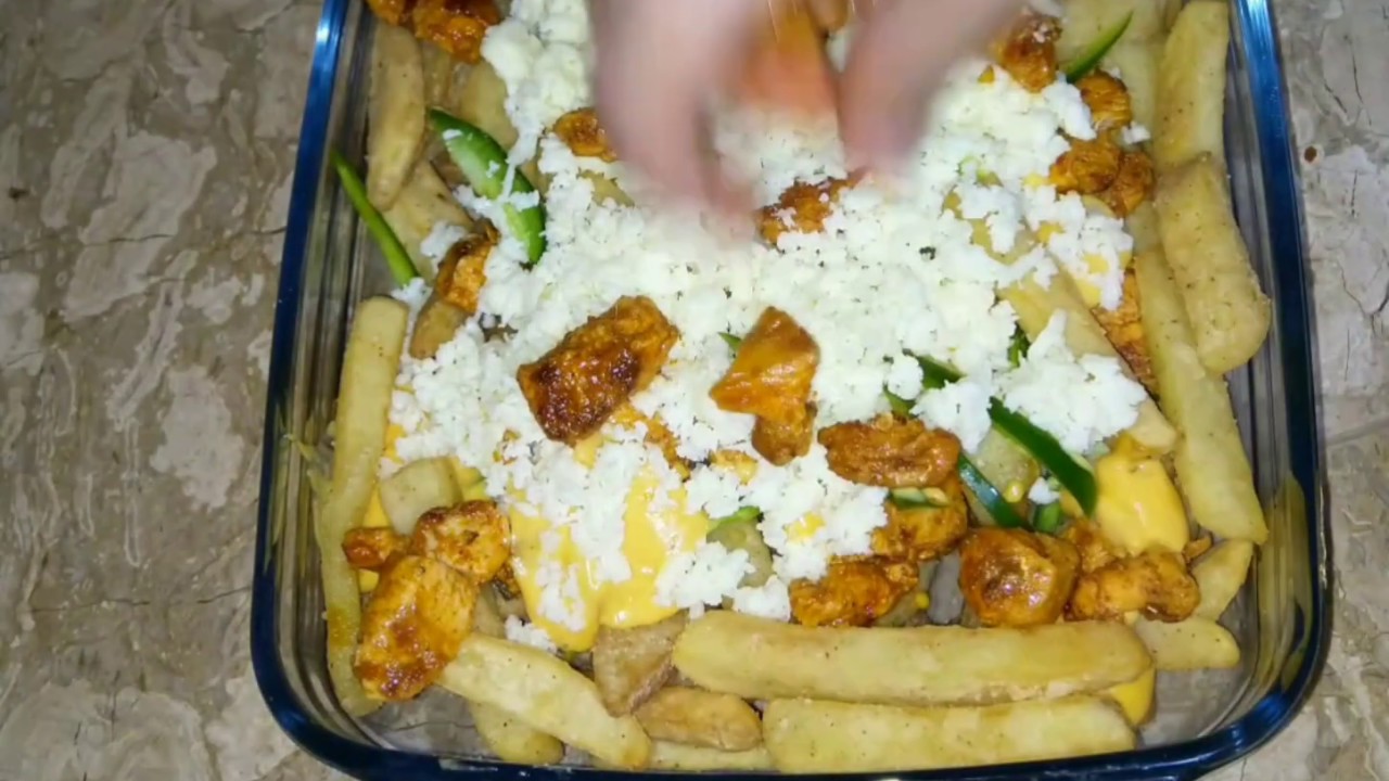CHEESY LOADED FRIES AT HOME ️ - YouTube
