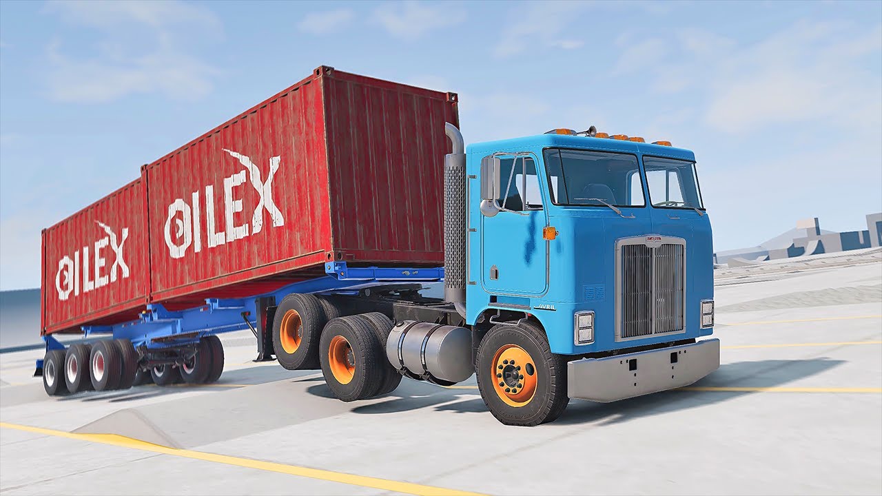 Container Truck Suspension Test – BeamNG.Drive - YouTube