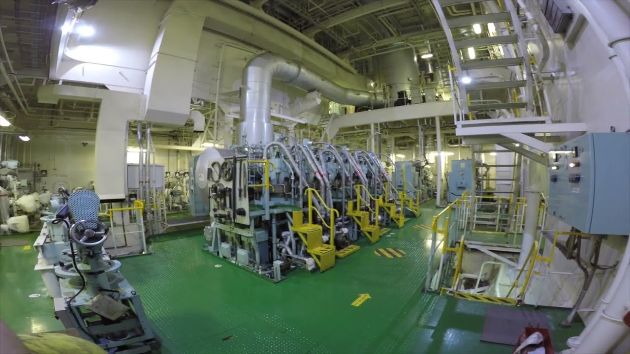 Bulk carrier Handysize Engine Room Tour - YouTube
