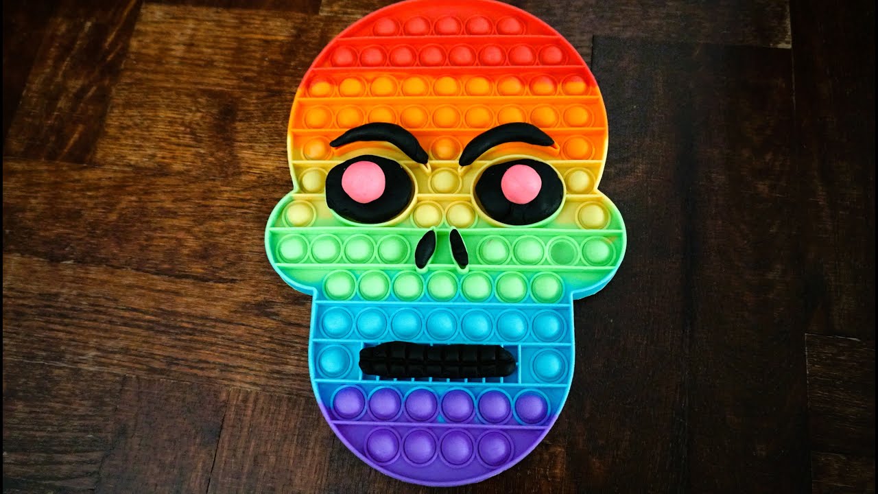 Make & Play Pop it foe Halloween, DIY Pop it toy fidget training - YouTube