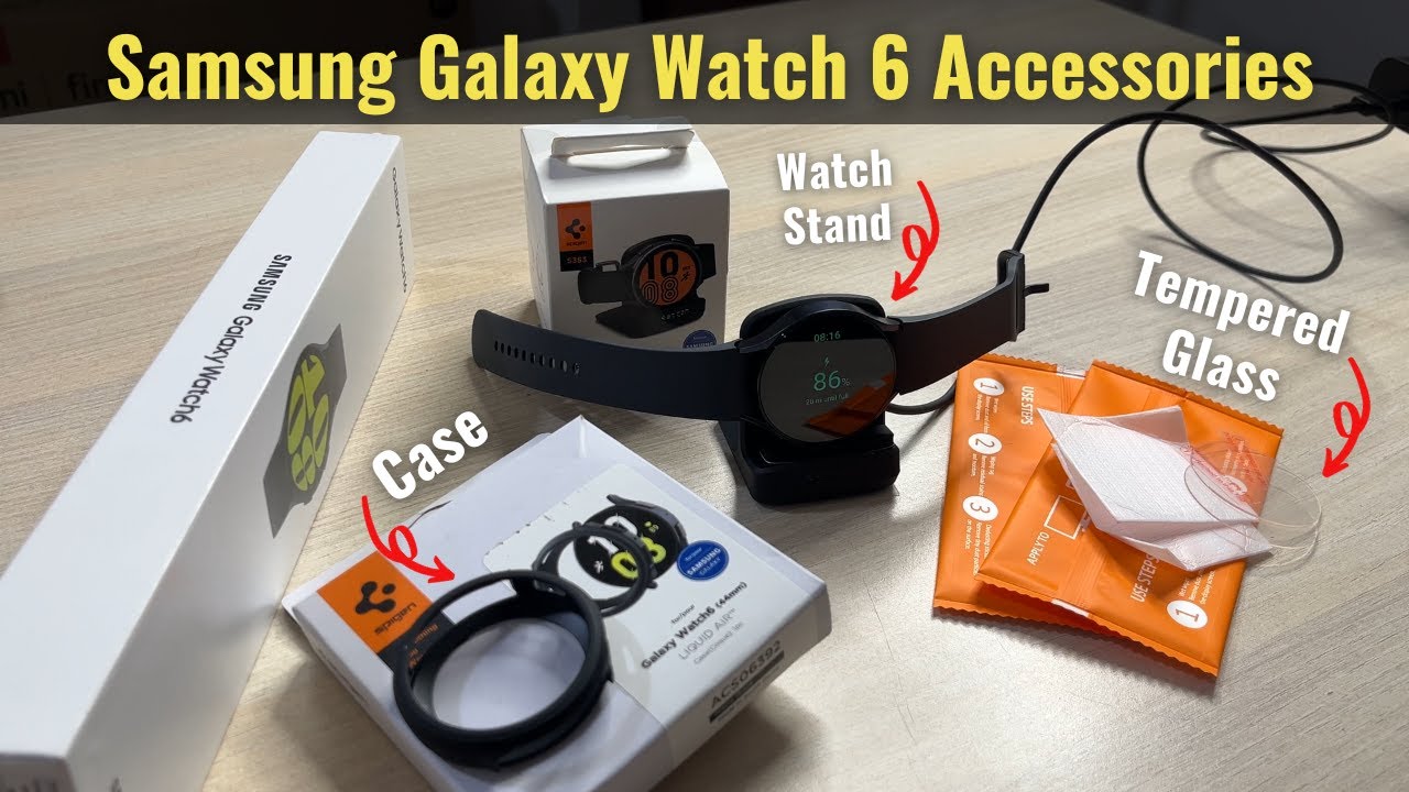 Samsung Galaxy Watch 6 44mm Accssories - Case, Tempered Glass ...