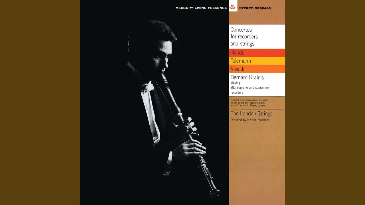 Handel: Recorder Concerto in F Major, Op. 4 No. 5, HWV 293 - I ...