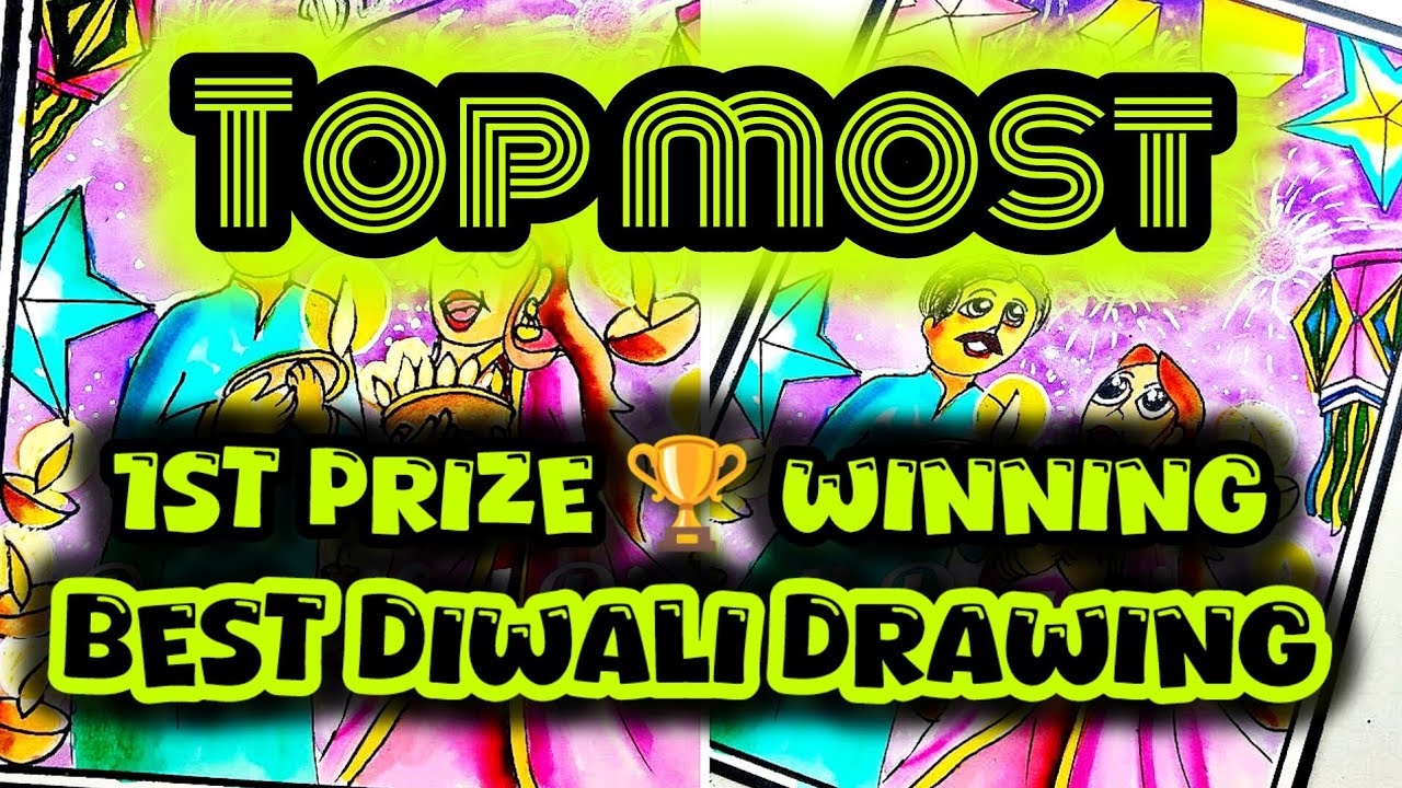 Green Diwali Drawing | Diwali Drawing Easy | Eco Friendly Diwali Poster ...