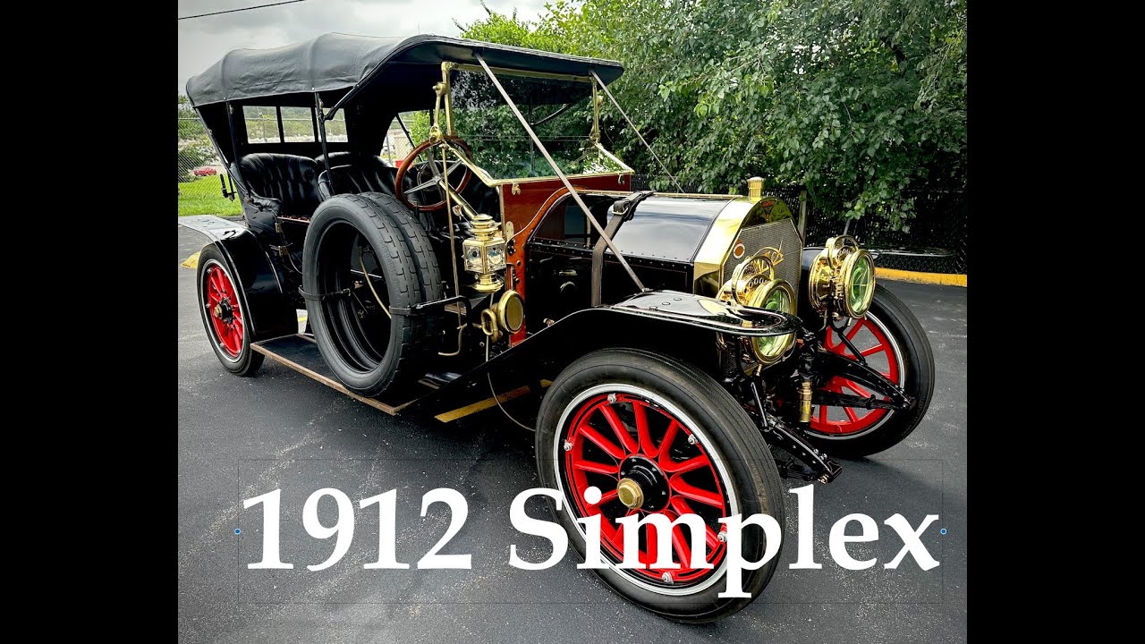 1912 Simplex Model 38 Tourer - YouTube