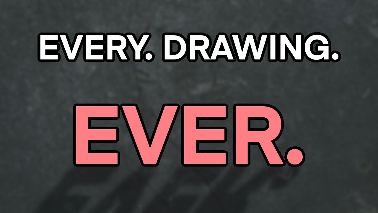 Every drawing I've ever made. (In one video) - YouTube
