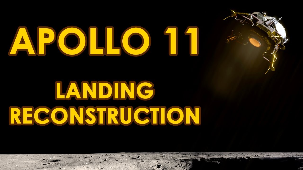 Apollo 11 Landing Animation - Cockpit audio cleanup, Blender 3D, ground ...