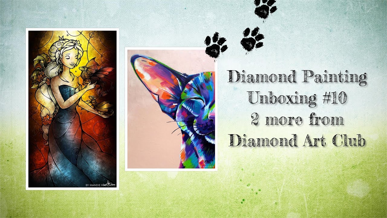 Diamond Painting Unboxing #10 - 2 more Diamond Art Club - YouTube